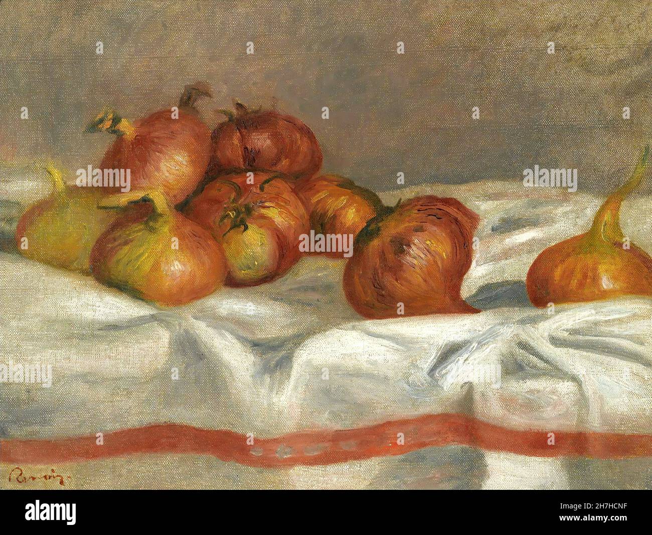 Pierre Auguste Renoir - Still Life with Onions and Tomatoes - 1912 ...