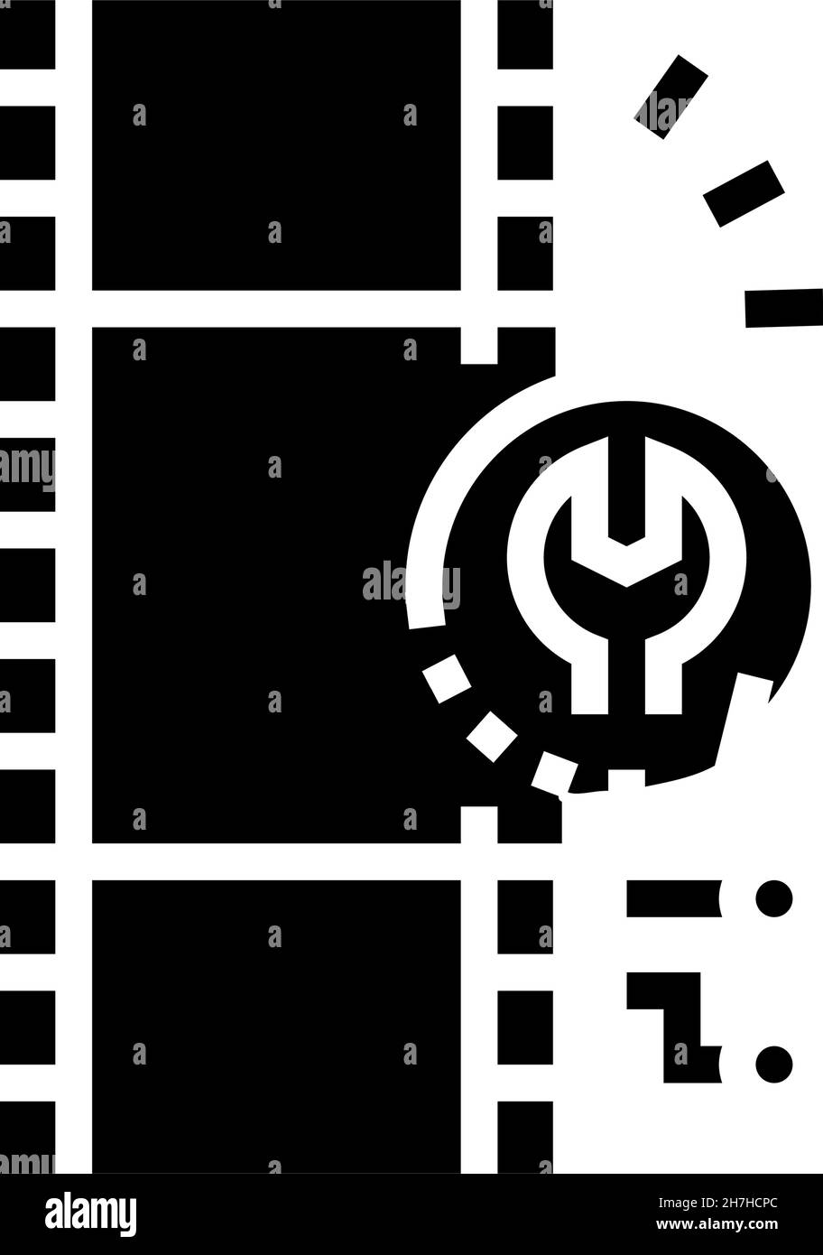 Data tape services icon hi-res stock photography and images - Alamy