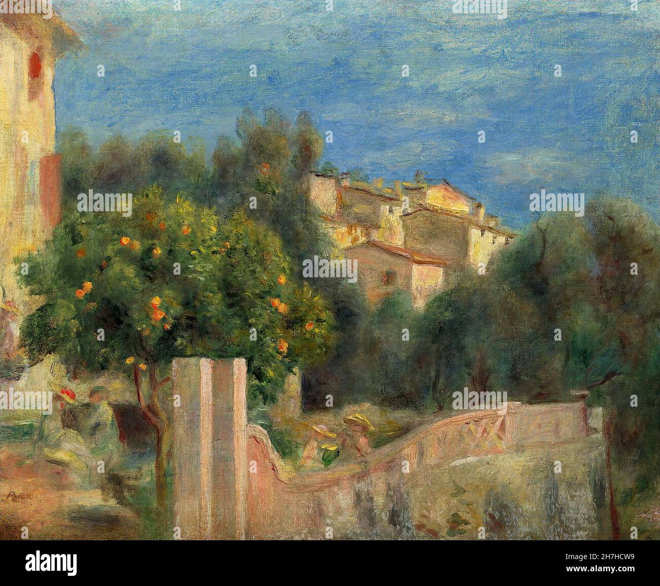 Pierre Auguste Renoir - The Artist`s House in Cagnes Stock Photo - Alamy