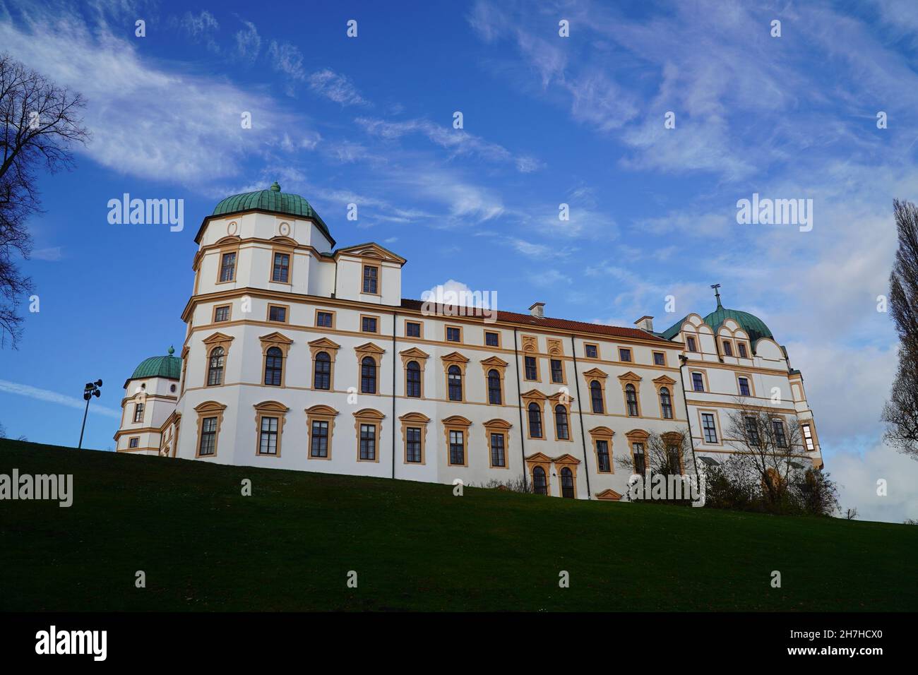 Celle Castle Celler Schloss in November under bright blue sky with ...