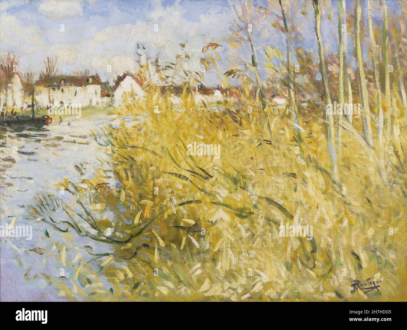 Pierre-Eugene Montezin - Autumn in Misi-Sur-Yonne Stock Photo - Alamy