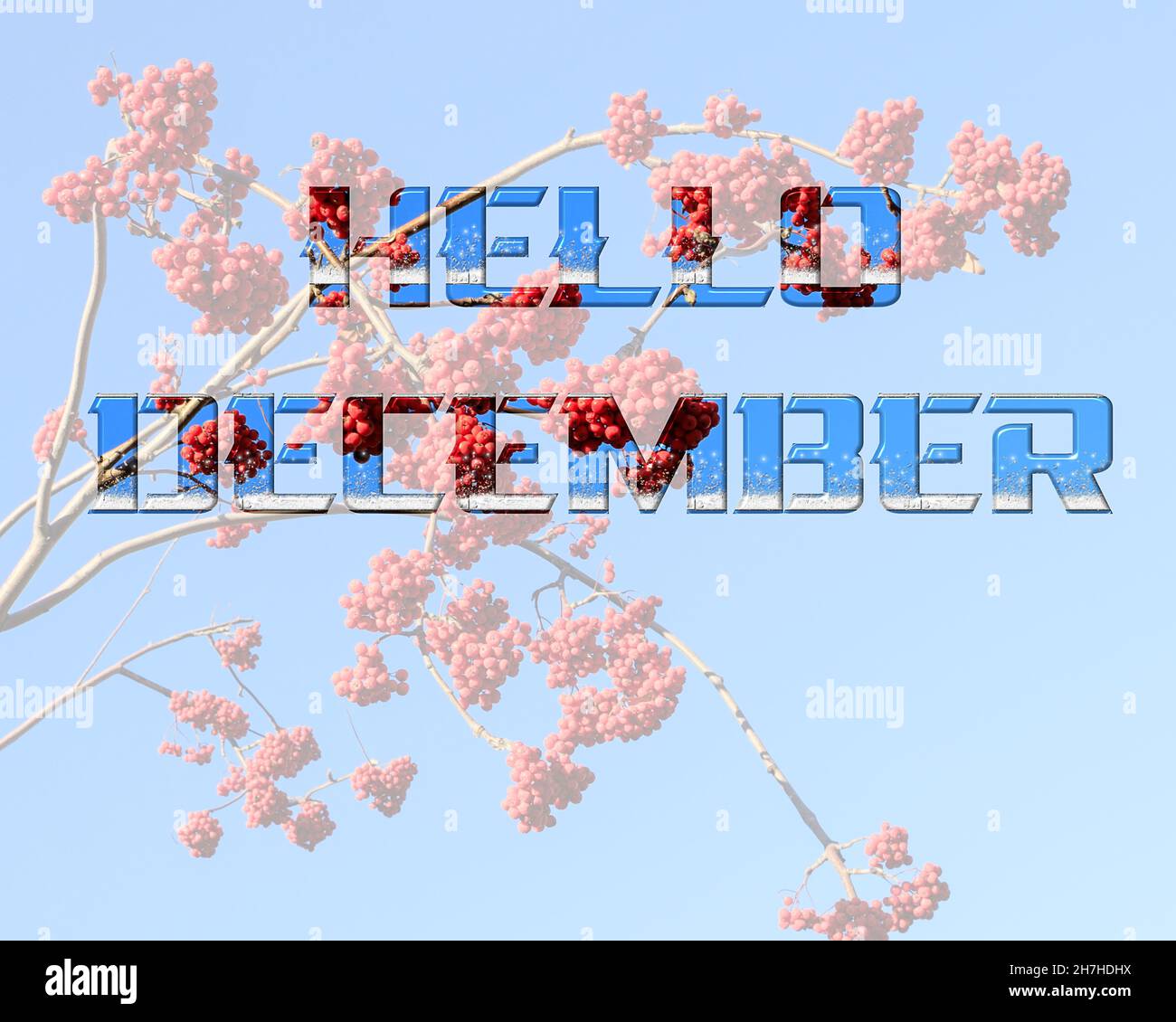 Hello december hi-res stock photography and images - Alamy