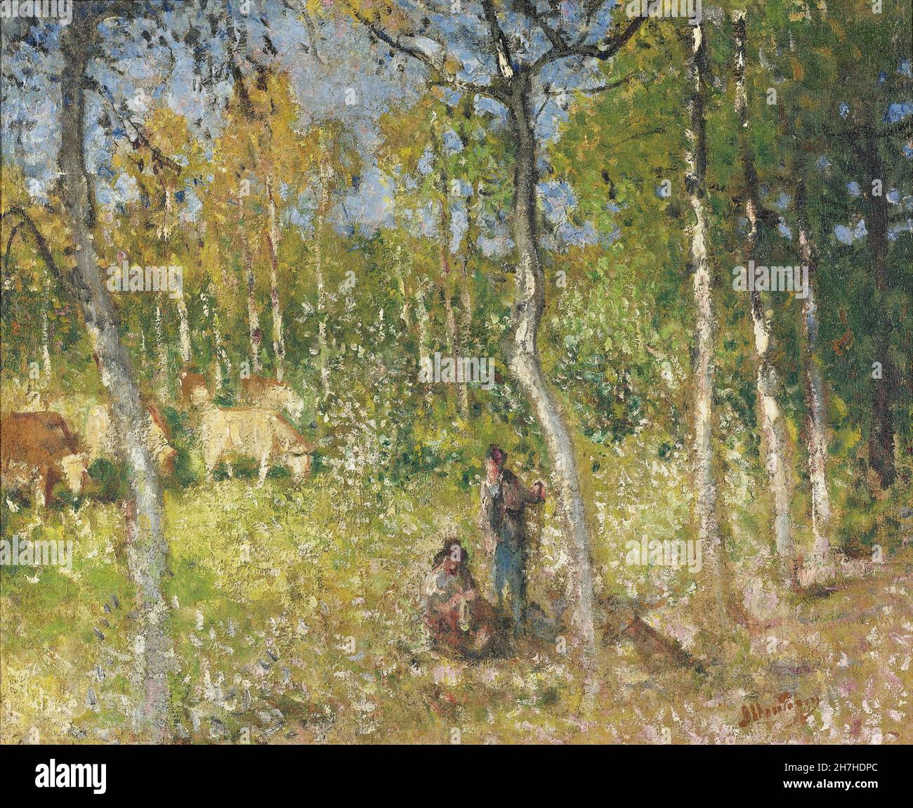 Pierre-Eugene Montezin - Country Scene Stock Photo - Alamy