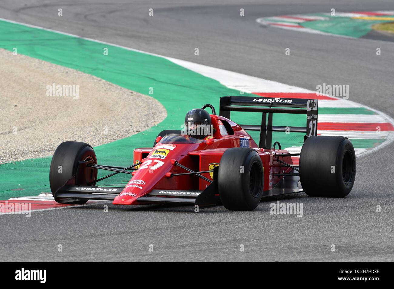 Scarperia, Mugello - 19 November 2021: Ferrari F1-89 model 640 of year ...