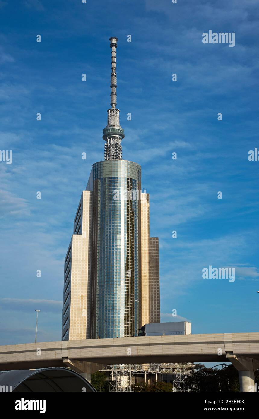 JAPAN, TOKYO, ASAKUSA DISTRICT, NEW TELECOMMUNICATION TOWER Stock Photo ...