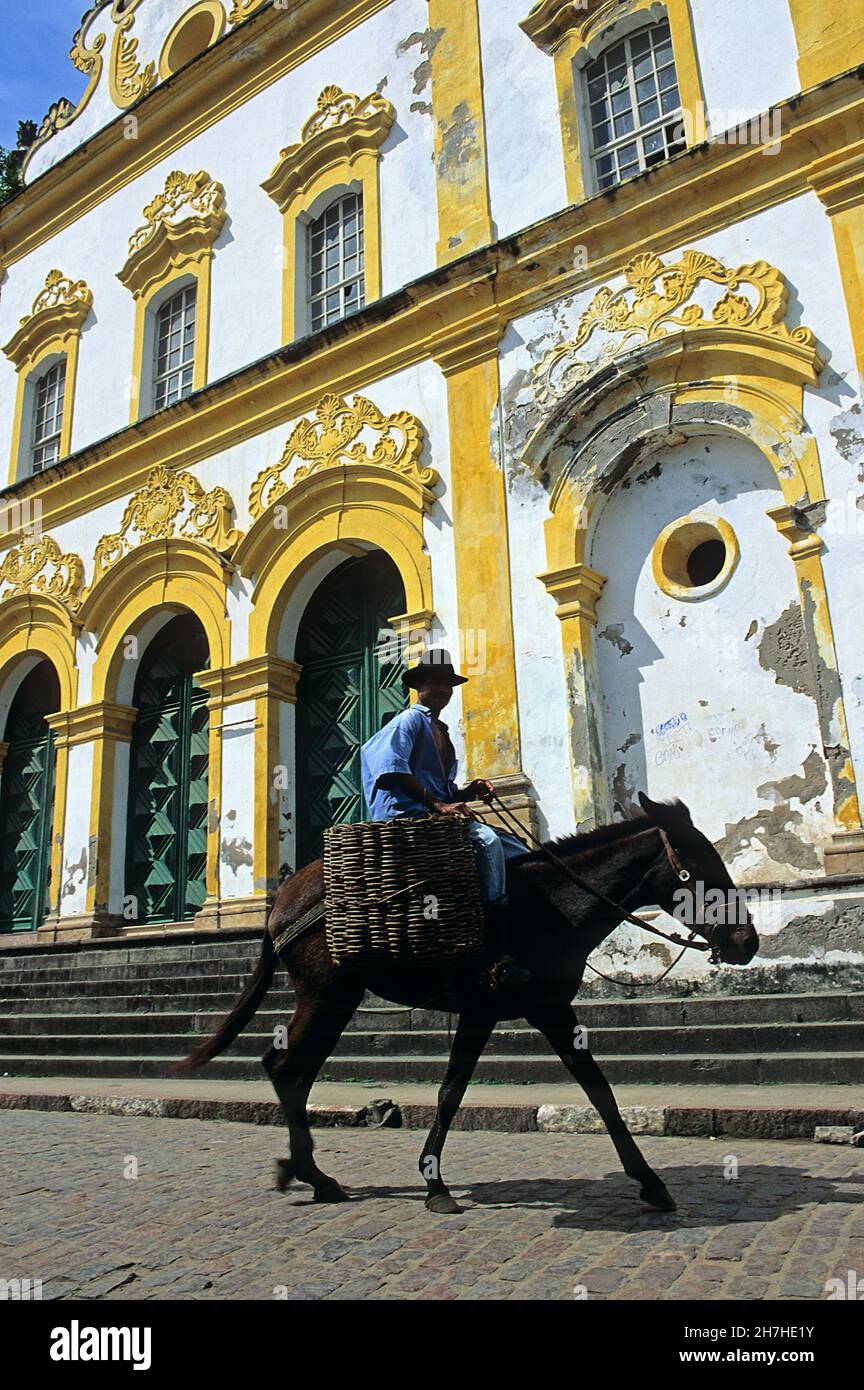 BRAZIL, BAHIA STATE, CACHOEIRA, BRAZILIAN ON HIS MULE Stock Photo - Alamy