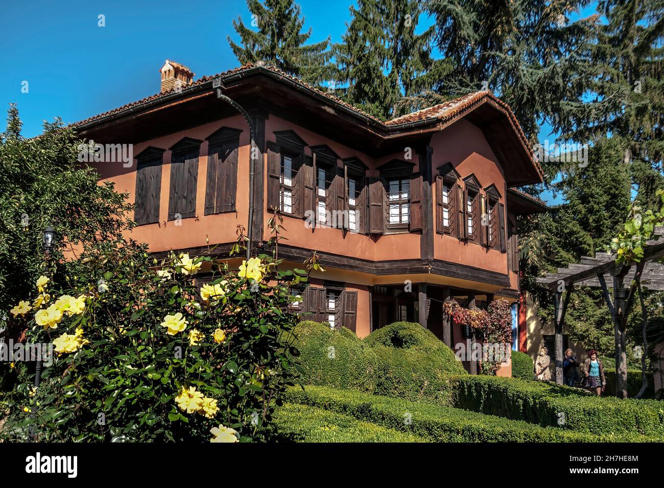 typical Bulgarian architecture from the 19th century.Historical museum ...