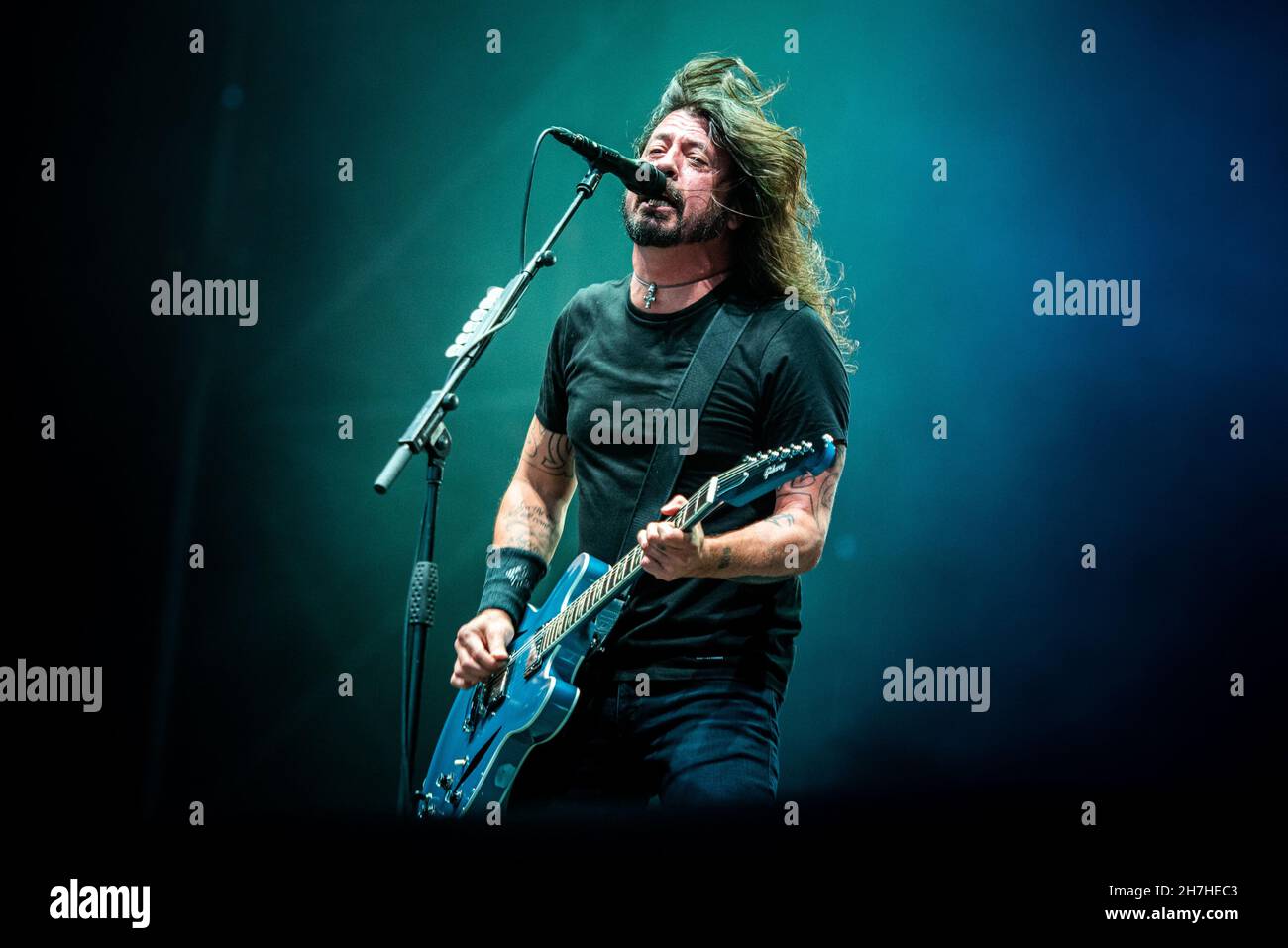 LONDON, LONDON STADIUM, JUNE 23RD 2018: Dave Grohl, guitarist, singer ...