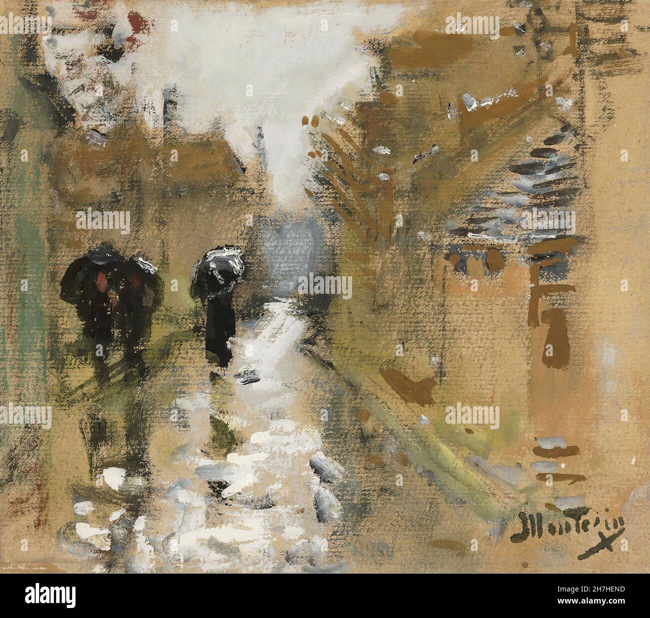 Pierre-Eugene Montezin - Under the Rain Stock Photo - Alamy