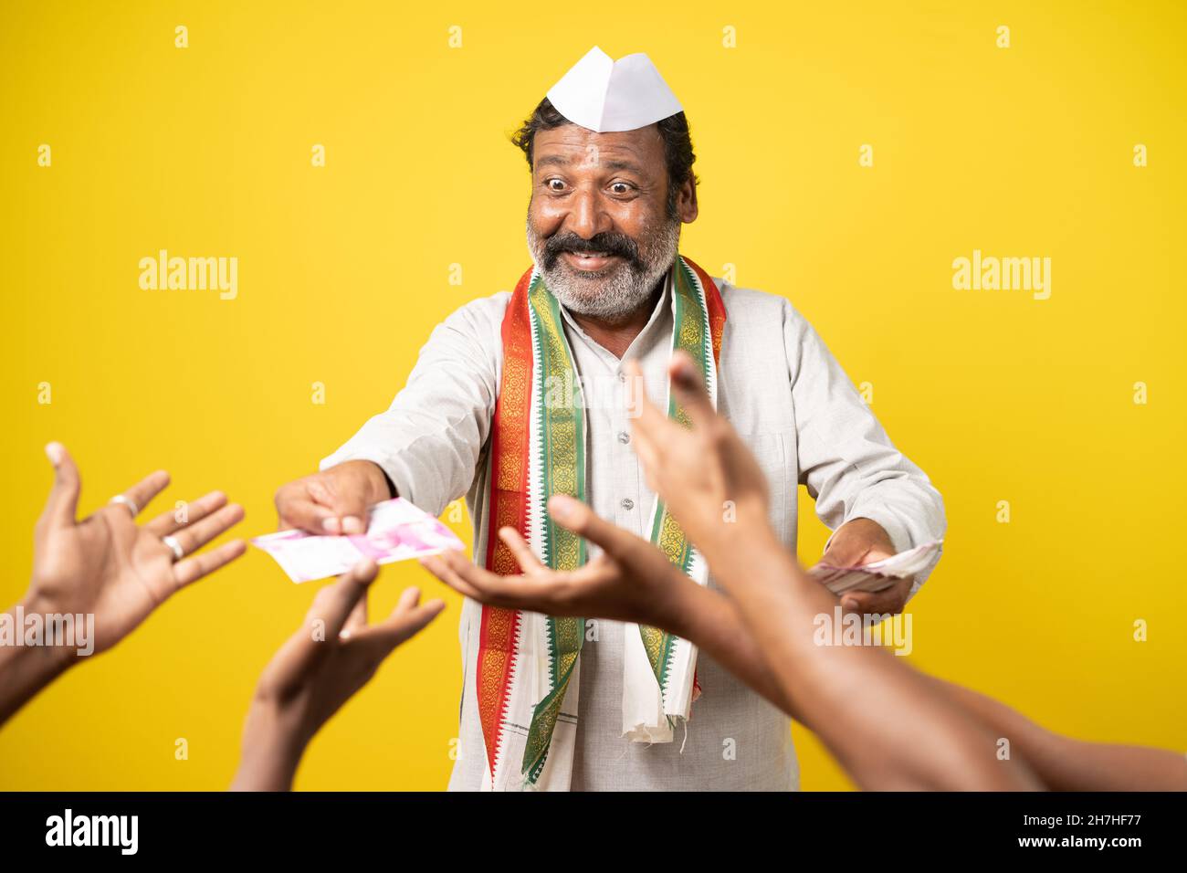 concept of political corruption or using money get votes during ...