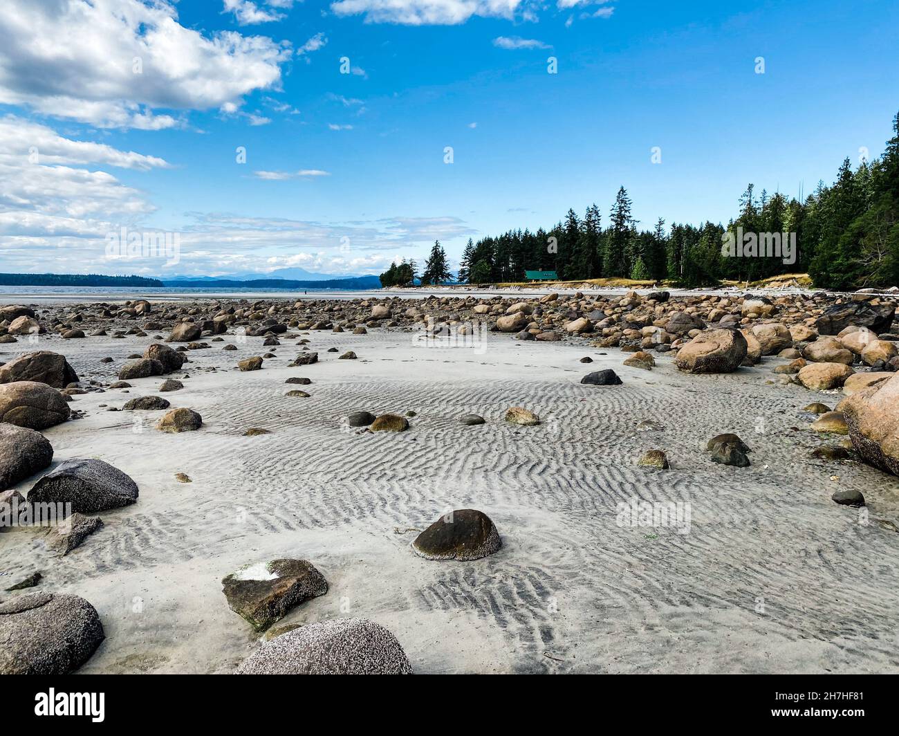 Beautiful landscape with beach tides on the Vancouver island Stock ...