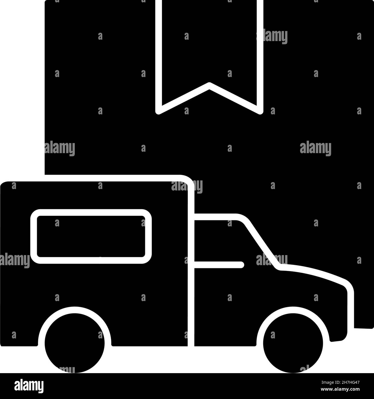 International truckload shipping client service black glyph icon Stock ...