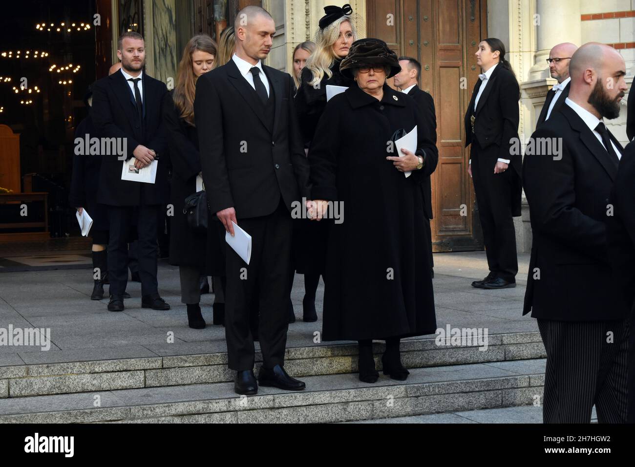 London, UK. 23rd Nov, 2021. Julia Amess, the widow of Sir David Amess ...