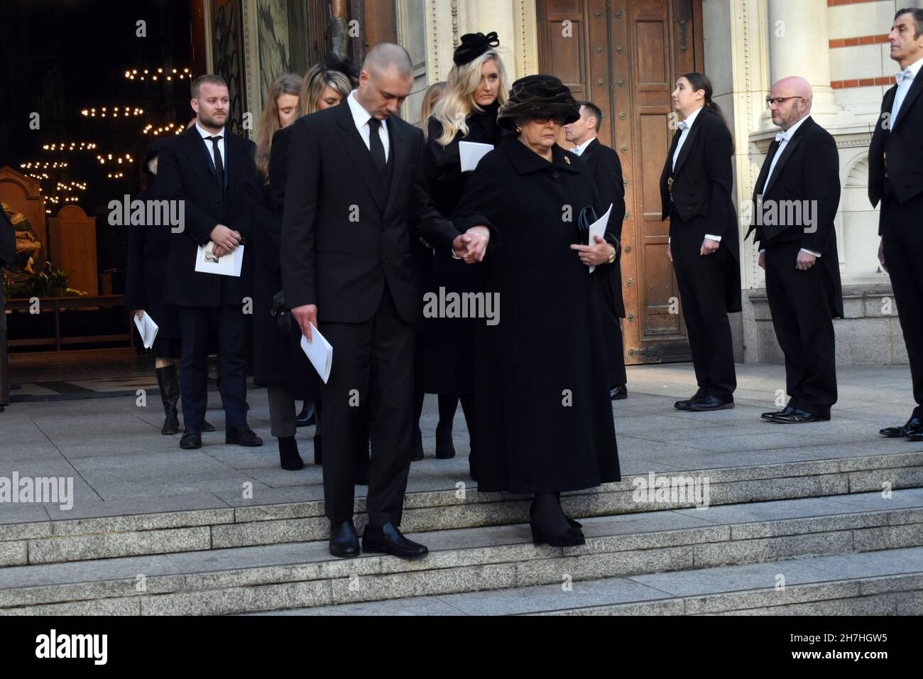 London, UK. 23rd Nov, 2021. Julia Amess, the widow of Sir David Amess ...
