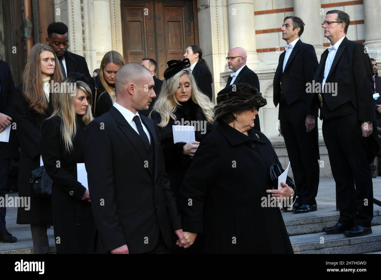 London, UK. 23rd Nov, 2021. Julia Amess, the widow of Sir David Amess ...