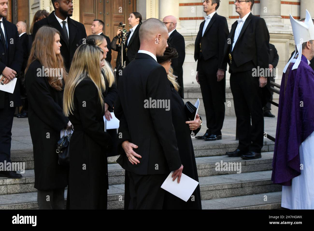 London, UK. 23rd Nov, 2021. Julia Amess, the widow of Sir David Amess ...