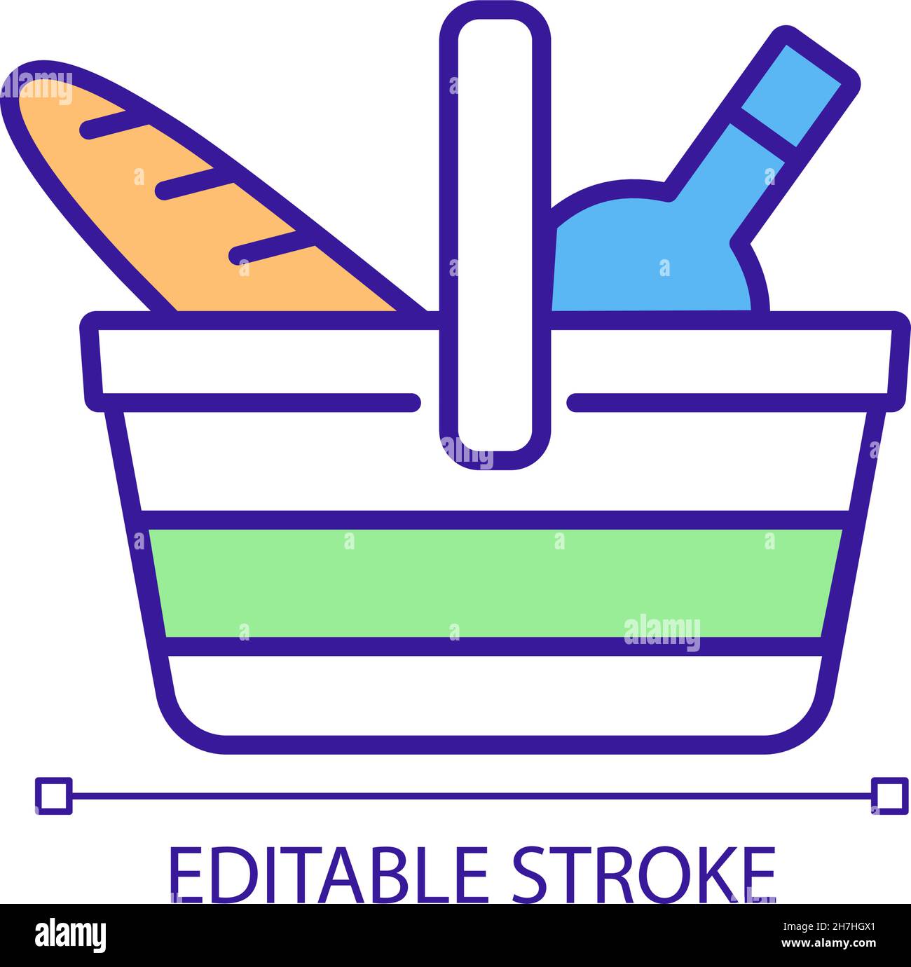 Alcohol shopping basket Stock Vector Images - Alamy