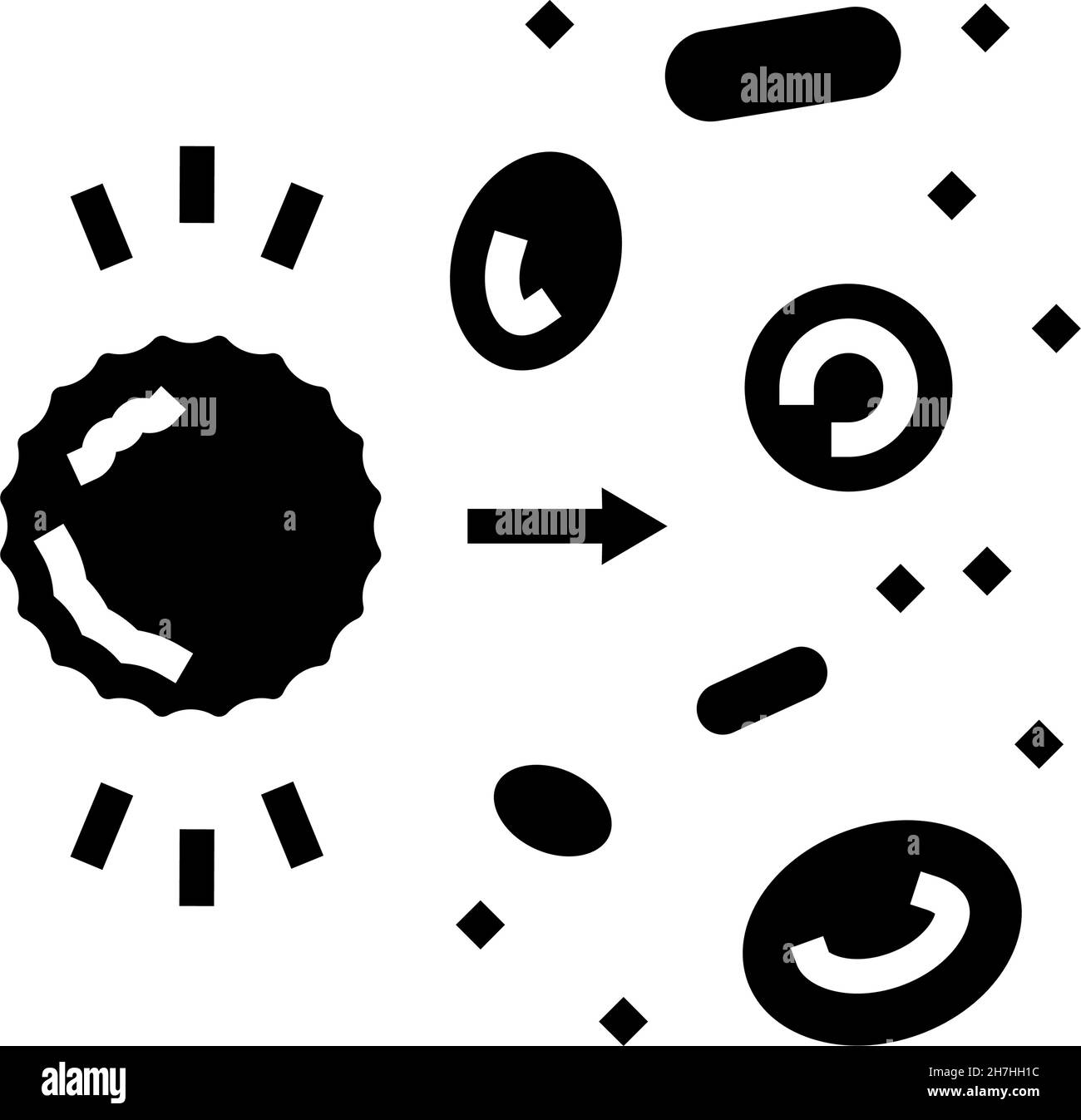 Illustration bone marrow Black and White Stock Photos & Images - Alamy