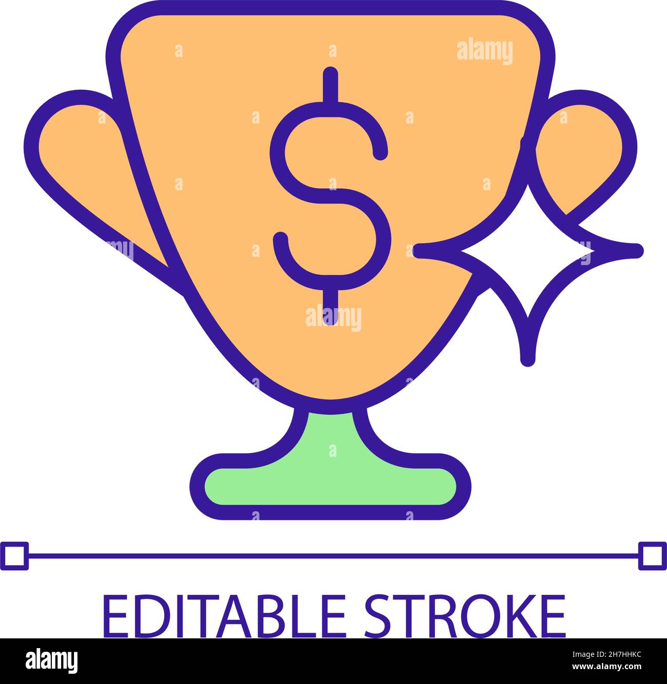 Prize money RGB color icon Stock Vector Image & Art - Alamy