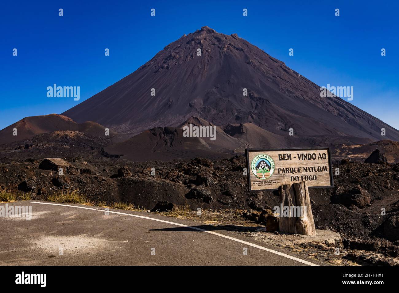 The Pico do Fogo on the island of Fogo is an active volcano on the Cape ...