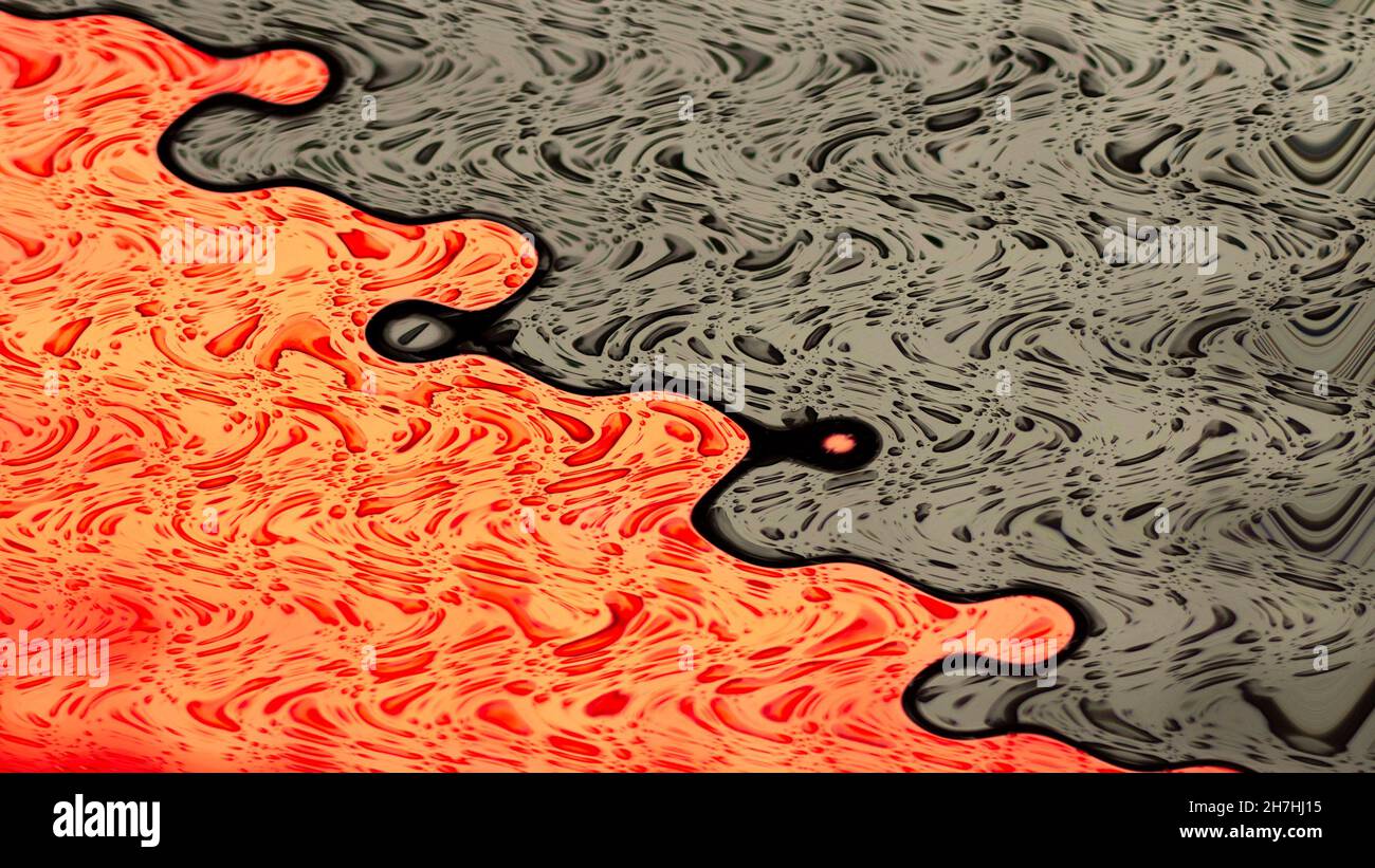 Parts of a wet car. Drops on the surface of the machine. Car after rain ...