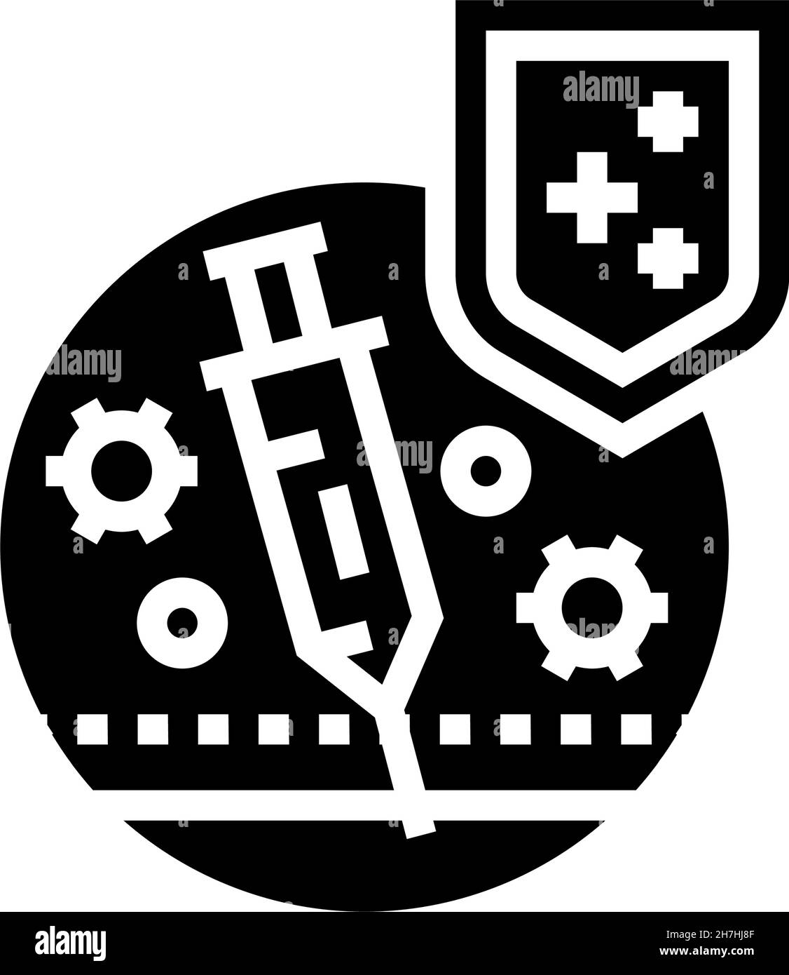 active immunity glyph icon vector illustration Stock Vector Image & Art ...