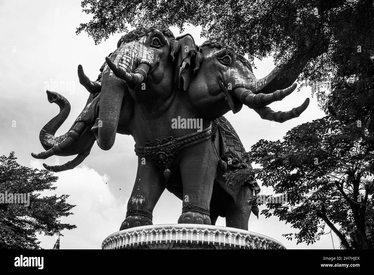 Bronze elephant Black and White Stock Photos & Images - Alamy