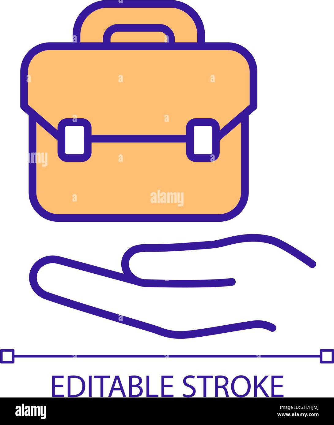 Providing job placement RGB color icon Stock Vector Image & Art - Alamy