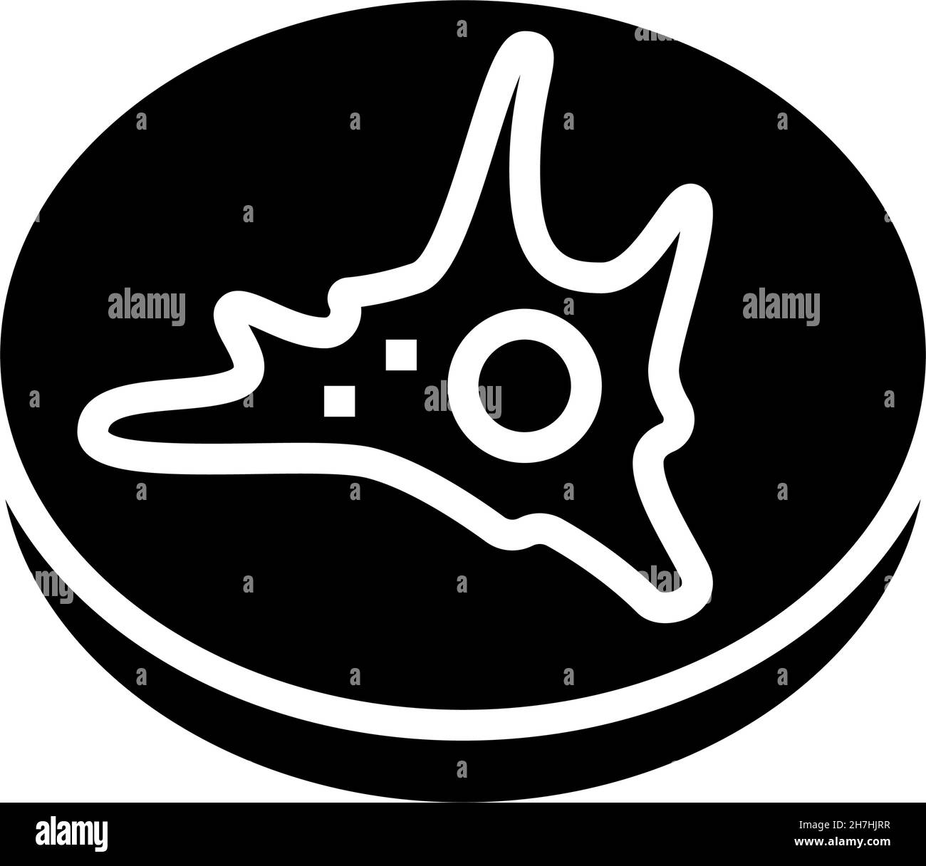 fibroblast cell immunity glyph icon vector illustration Stock Vector ...