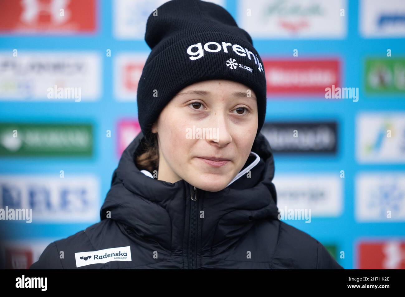 Nika Prevc, sister of three Slovenian ski jumpers Peter, Domen and Cene ...