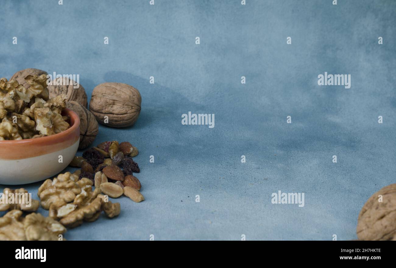 Close up of dried walnuts hi-res stock photography and images - Alamy