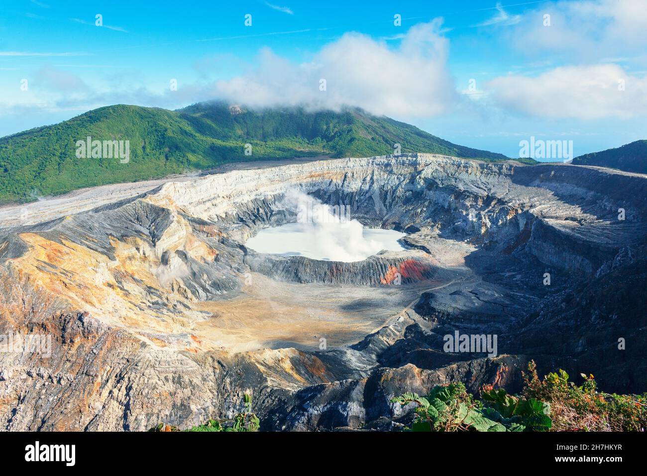 Poas volcano, Poas National Park, Costa Rica, Central America Stock ...