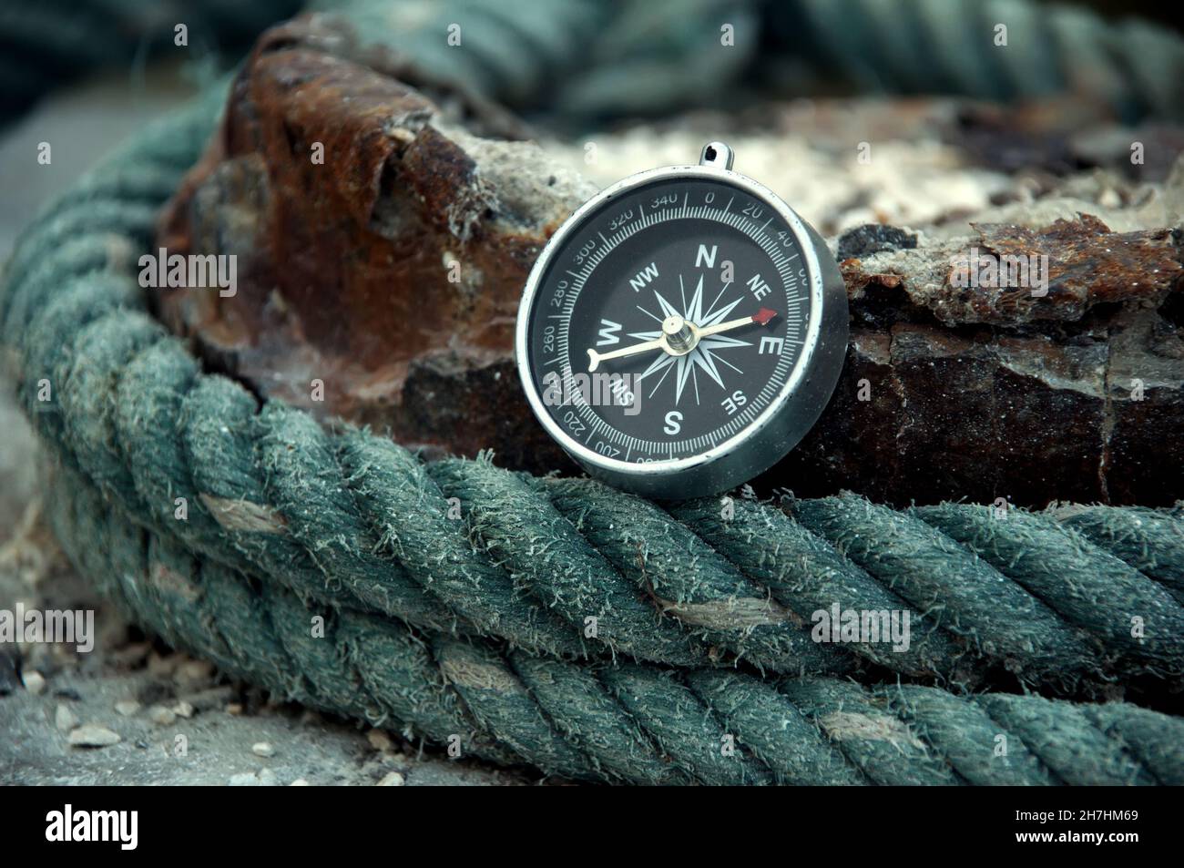 Navigation compass in harbor hi-res stock photography and images - Alamy