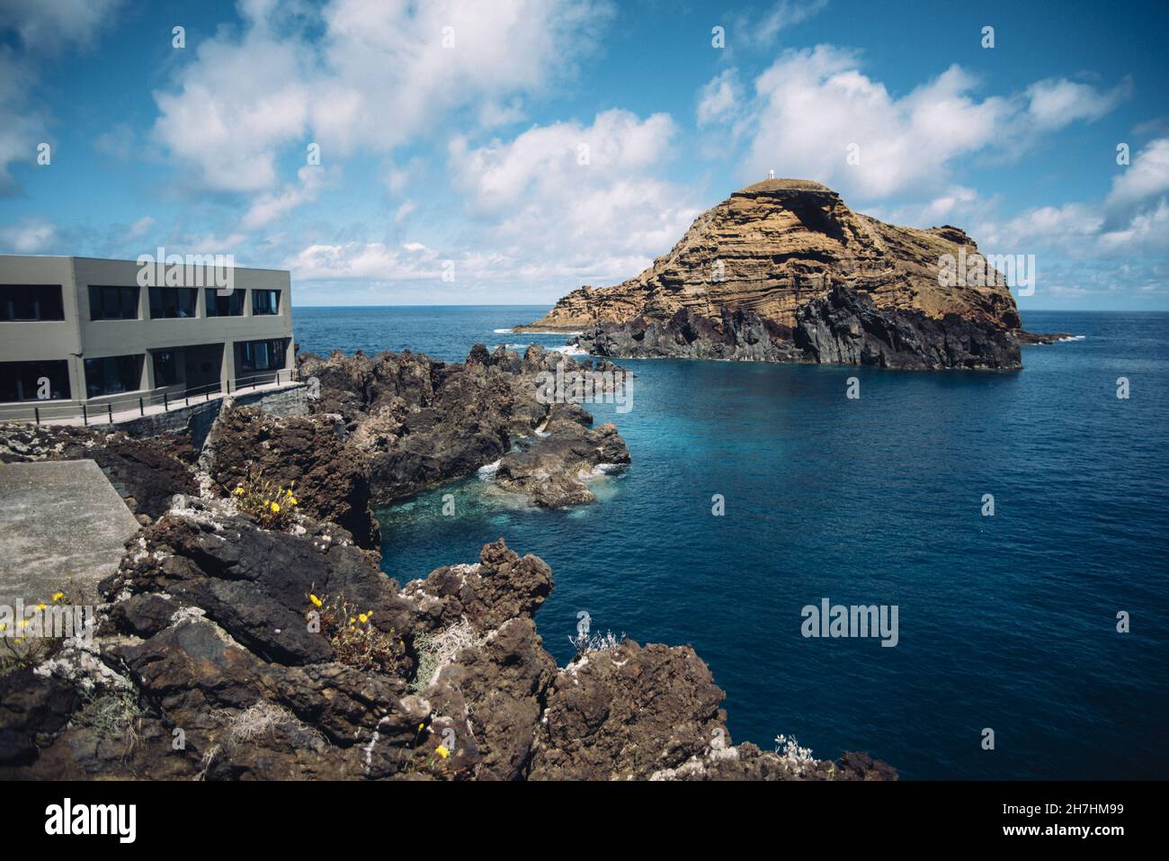 Aerial view of rocky cliffs near the sea at daylight Stock Photo - Alamy