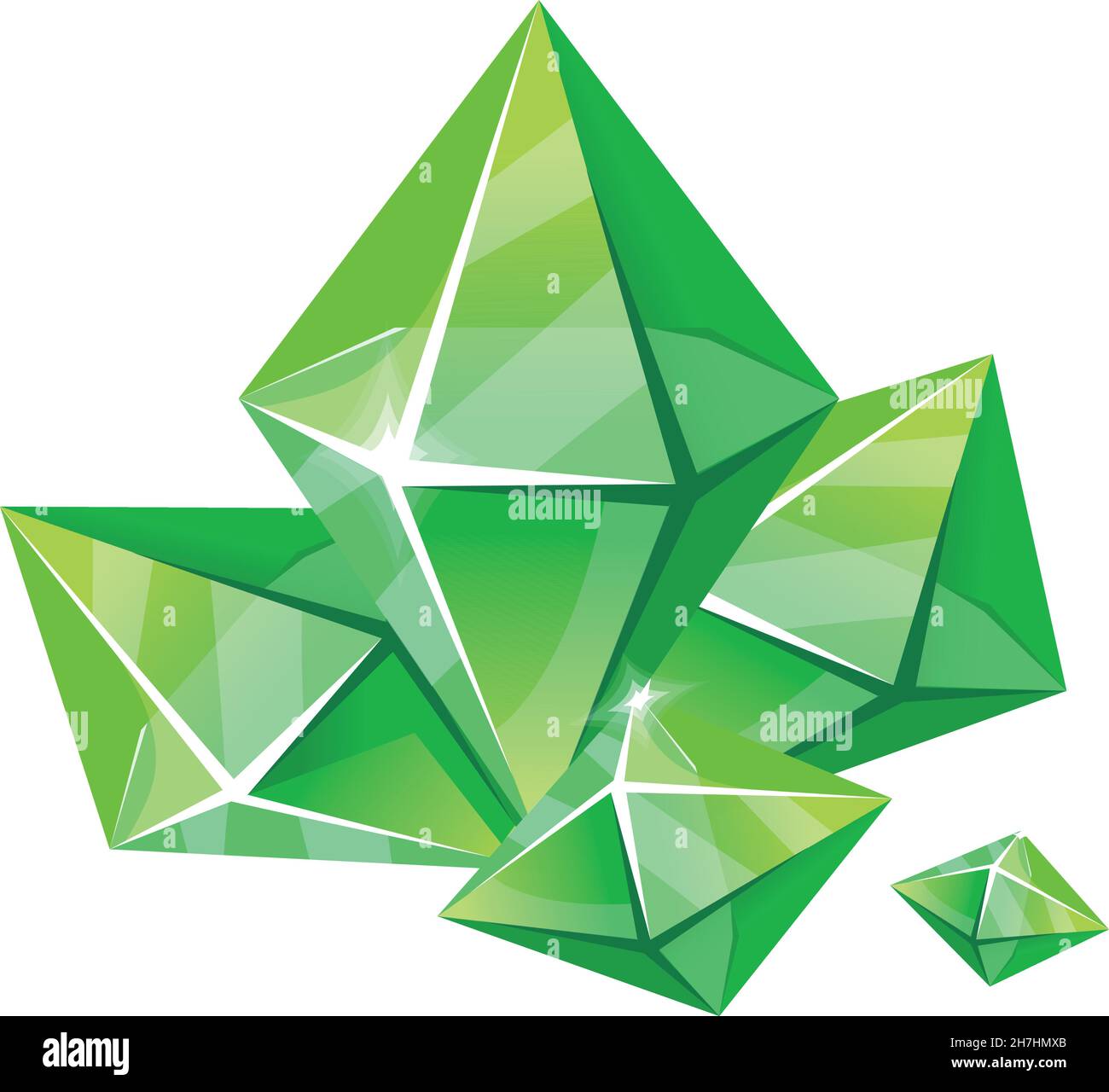 Cartoon Colorful Rhombus