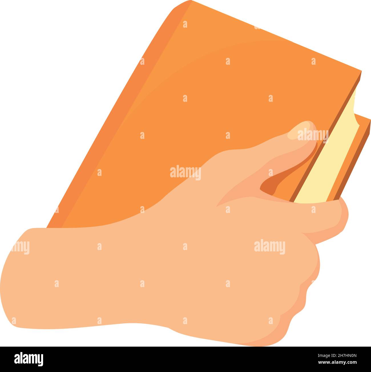 Hand with book. People hands holding notebook of education for learning ...