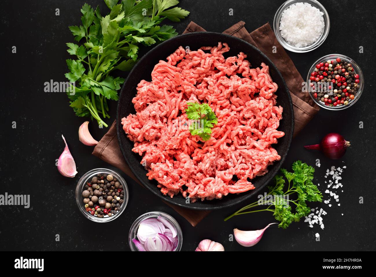 Flat lay burger plate hi-res stock photography and images - Alamy