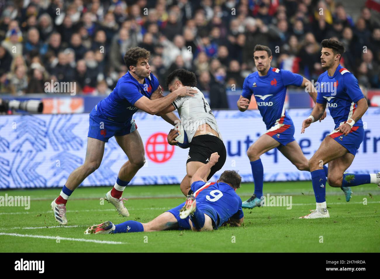 France National Rugby wing Damian Penaud (#14) in action during a ...
