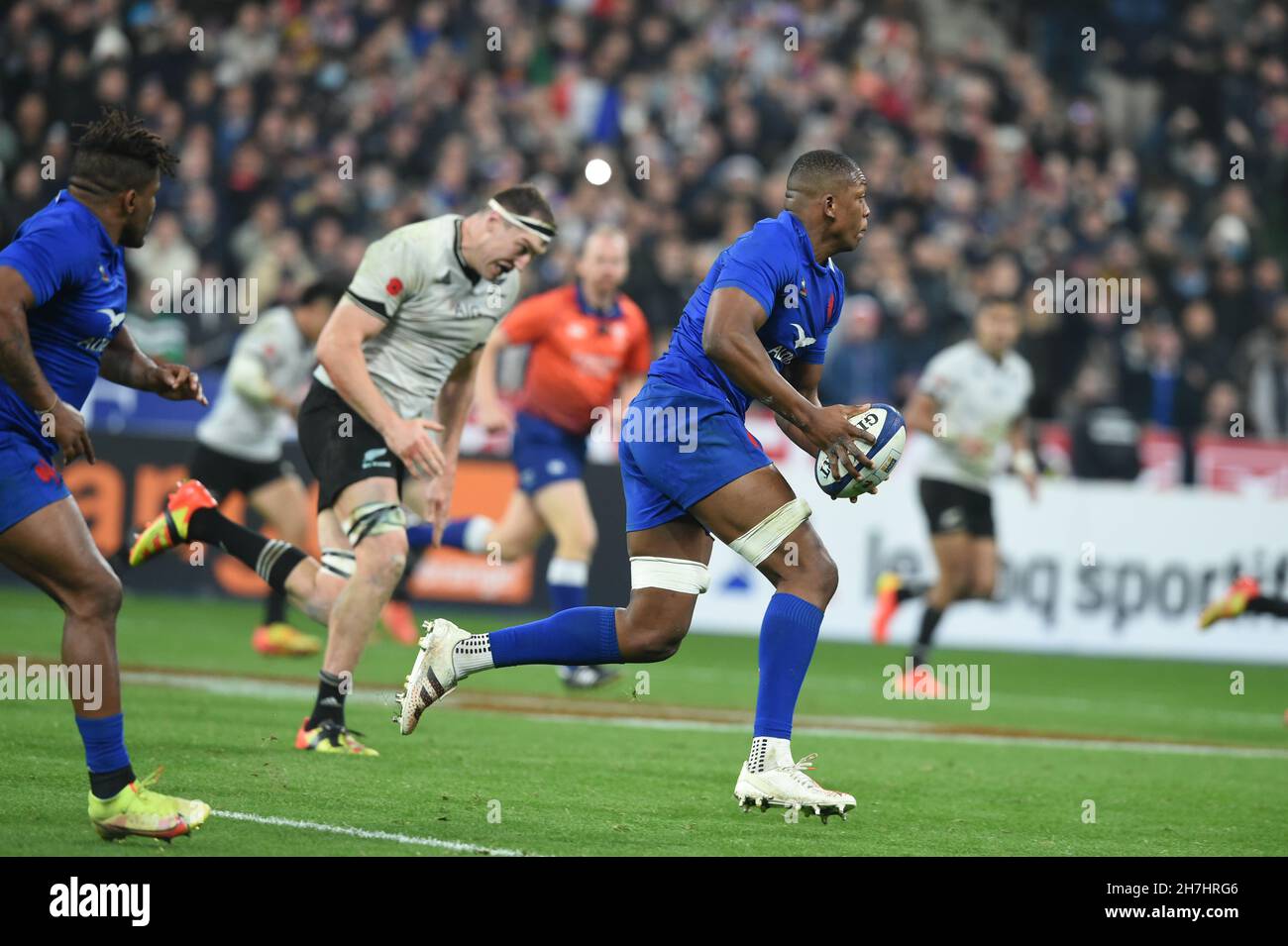 France National Rugby player in action during a fixture between New ...