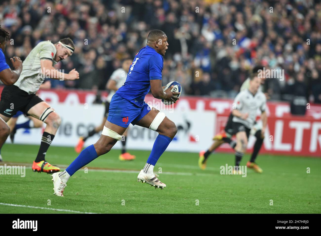 France National Rugby player in action during a fixture between New ...