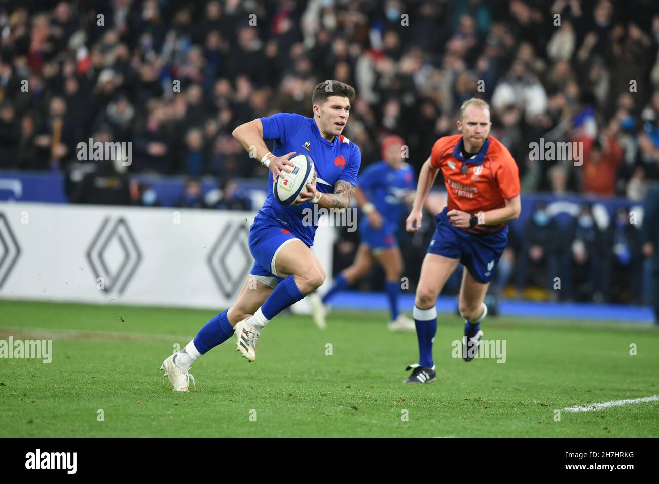 France National Rugby player in action during a fixture between New ...