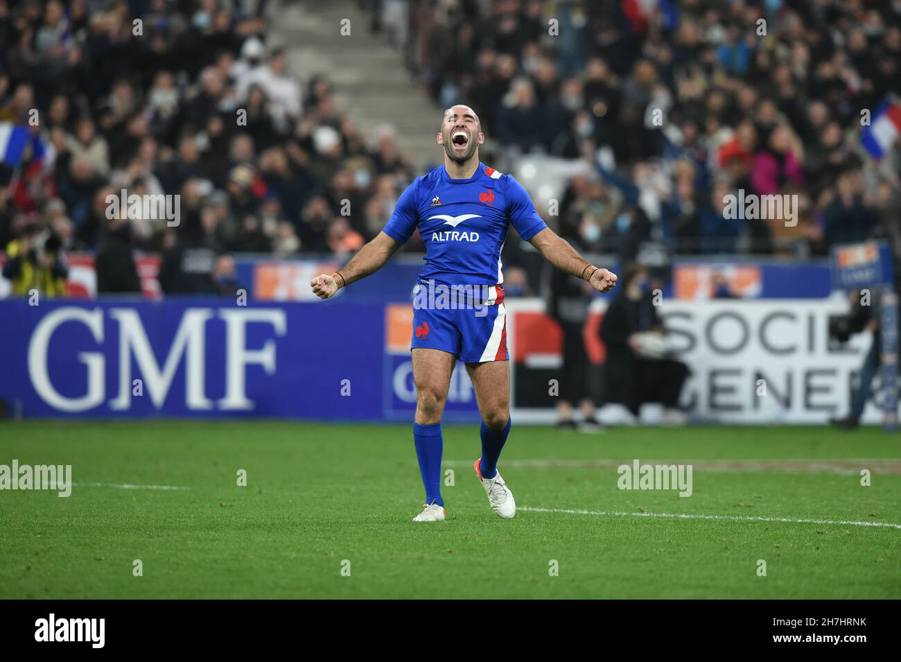 France National Rugby player in action during a fixture between New ...
