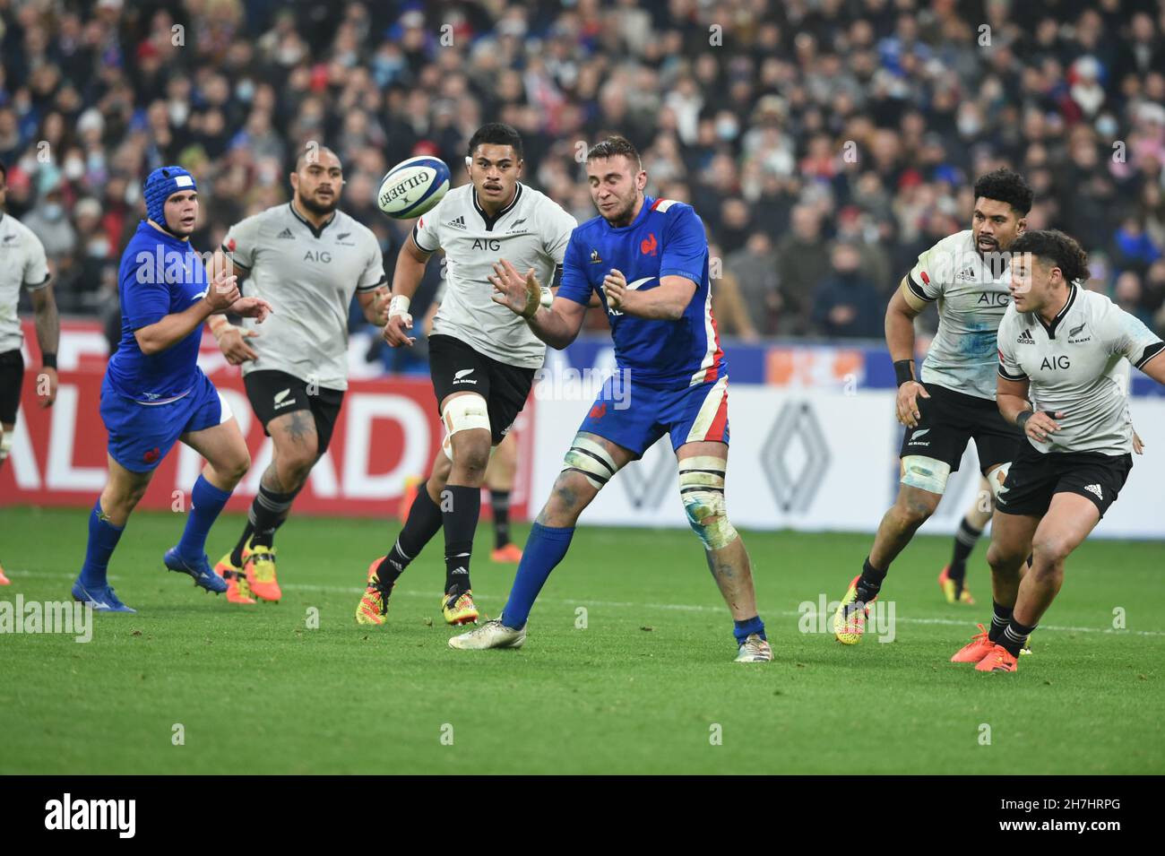 France National Rugby player in action during a fixture between New ...