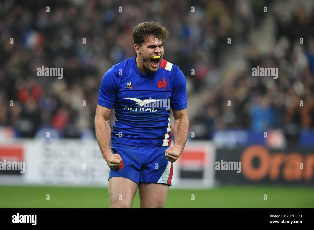 France National Rugby player in action during a fixture between New ...
