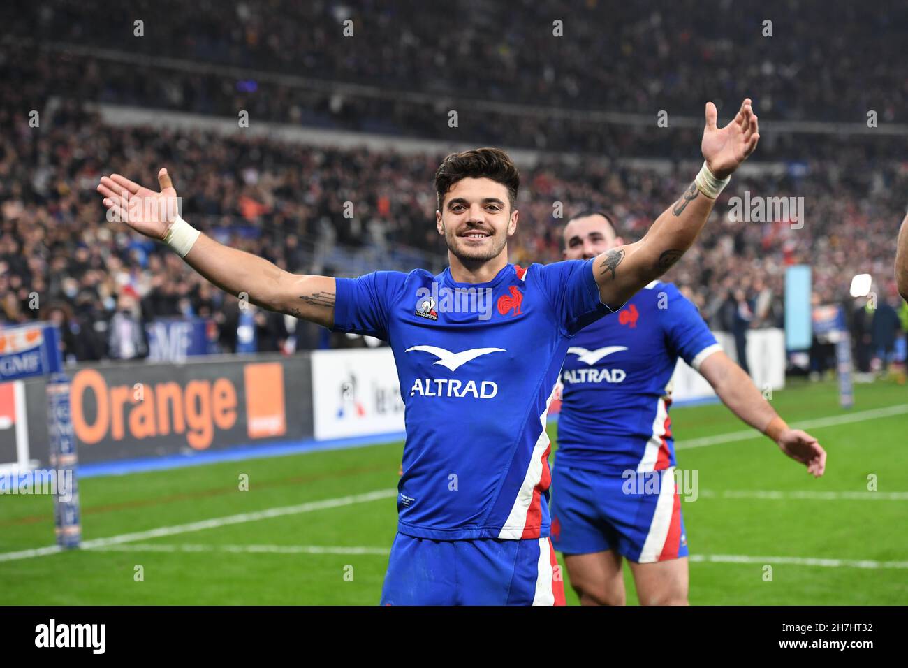 France National Rugby players celebrate after a fixture between New ...