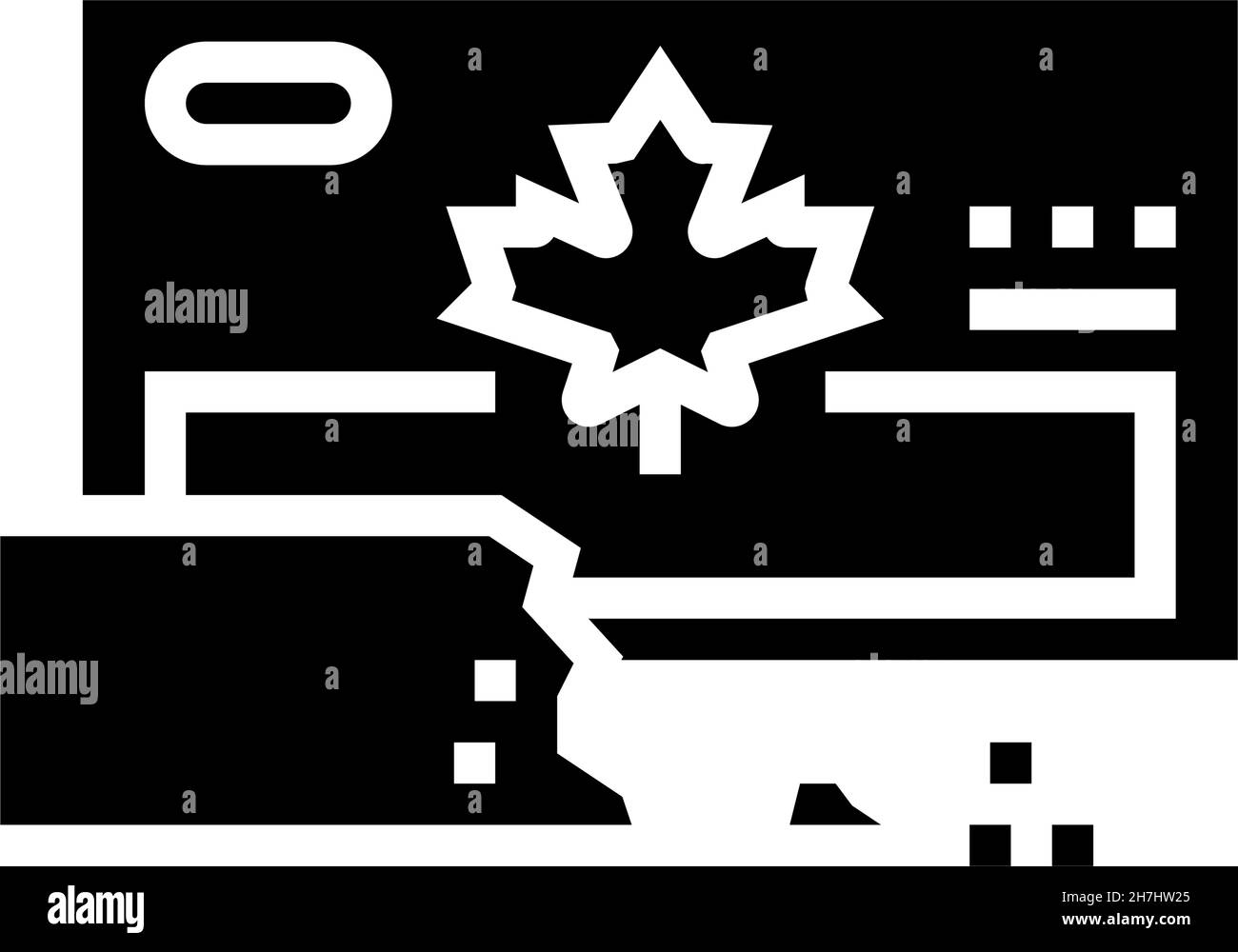 Black sugar maple Stock Vector Images - Alamy