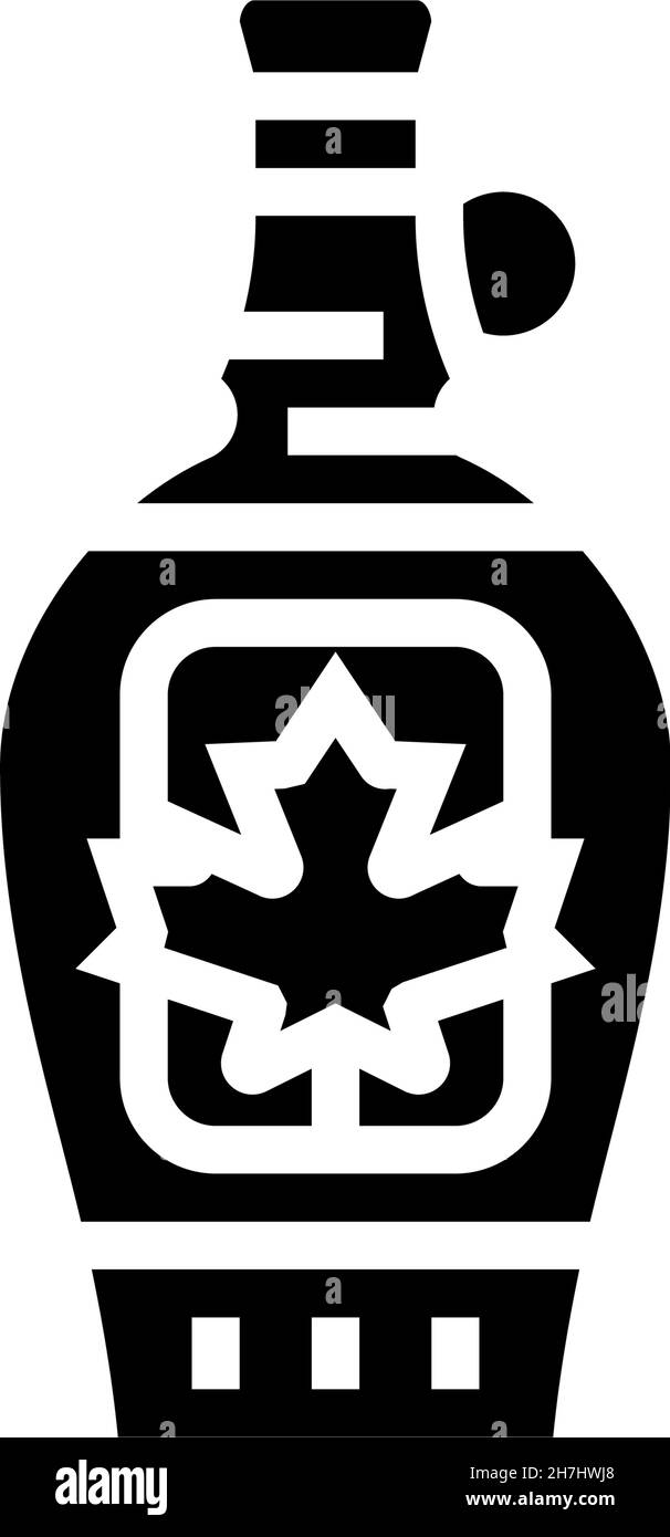 maple syrup package glyph icon vector illustration Stock Vector Image ...