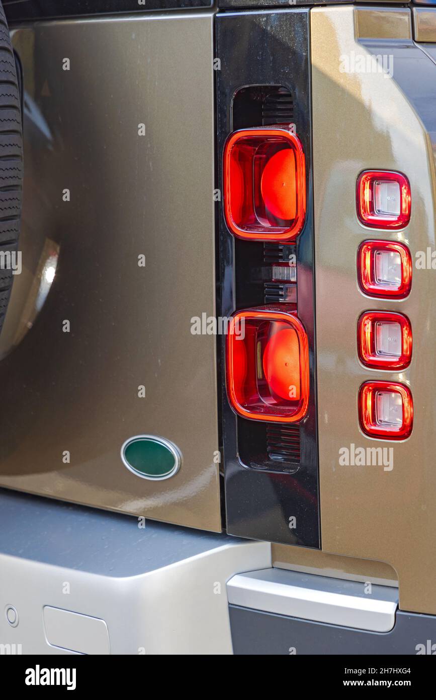 Modern Led Brake and Turn Lights at New Vehicle Stock Photo - Alamy