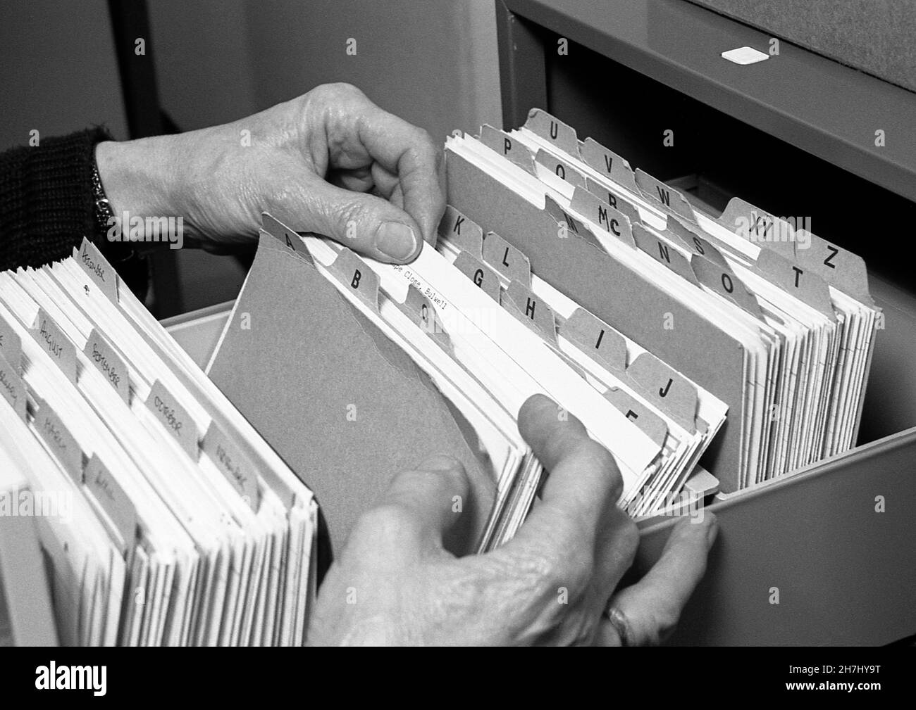 Card index filing system, UK 1991 Stock Photo - Alamy Card index filing system, UK 1991 Stock Photo - Alamy