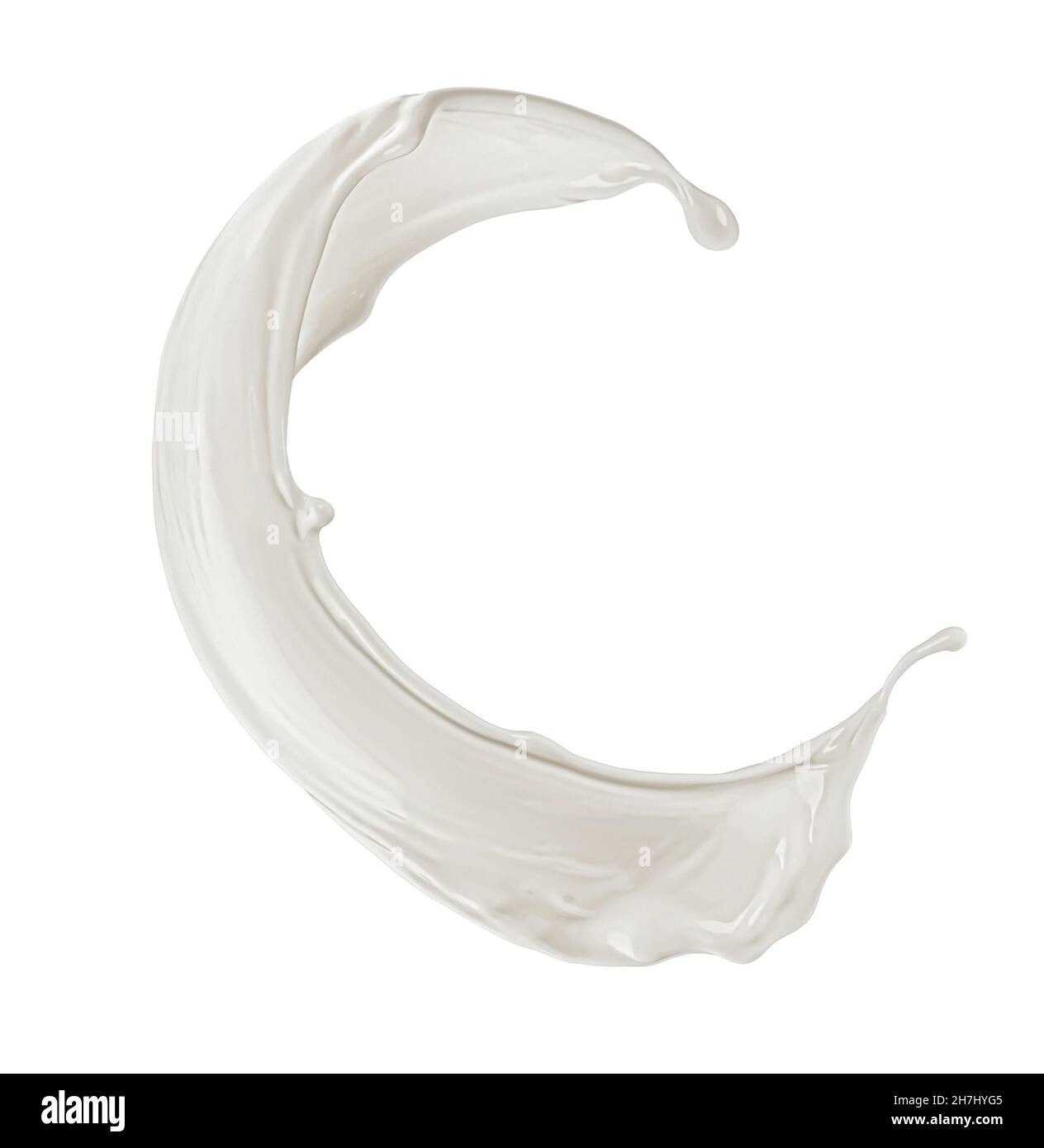 Milk splash isolated on white background Stock Photo - Alamy